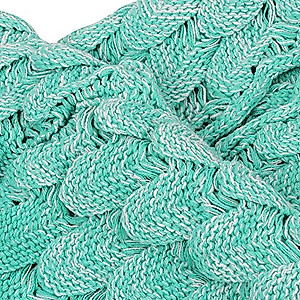 AmyHomie Mermaid Tail Blanket, Soft Crochet Sleeping Bag Blanket for Kids Adults, Mermaid Gift for Girls(ScaleMint,Kids)
