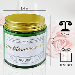 HEXMZUOA Candle Set, 6 Pack Soy Scented Candles for Home, Natural Aromatherapy Candle Gifts for Women, Long Lasting, Relaxing Orange Blossom Scent, Ideal for Any Occasion