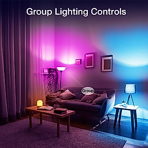 DAYBETTER 12 Pack Smart Light Bulbs, Smart Bulbs That Compatible with Alexa & Google Assistant, Led Color Changing Light Bulbs, Dimmable A19 E26 800LM Multicolor Led Light Bulbs, No Hub Required