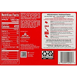 Duncan Hines Mug Cakes Strawberry Shortcake Flavored Mix with Cream Cheese Frosting, 13.3 oz