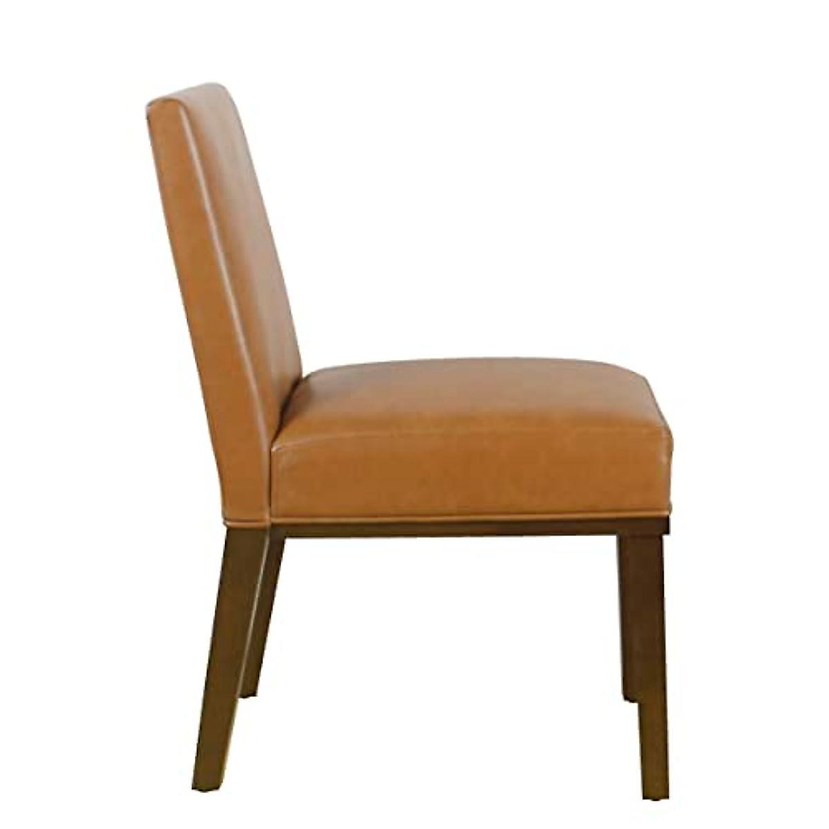 HomePop Kolbe Dining Chair - Carmel Faux Leather (Single Pack)