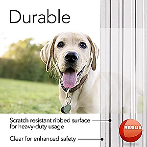 Plastic Vinyl Strip for DIY Dog or Cat Door - Doggie Door Replacement Strips, Doghouse or Kennel Door Flap, Pet Products and Supplies
