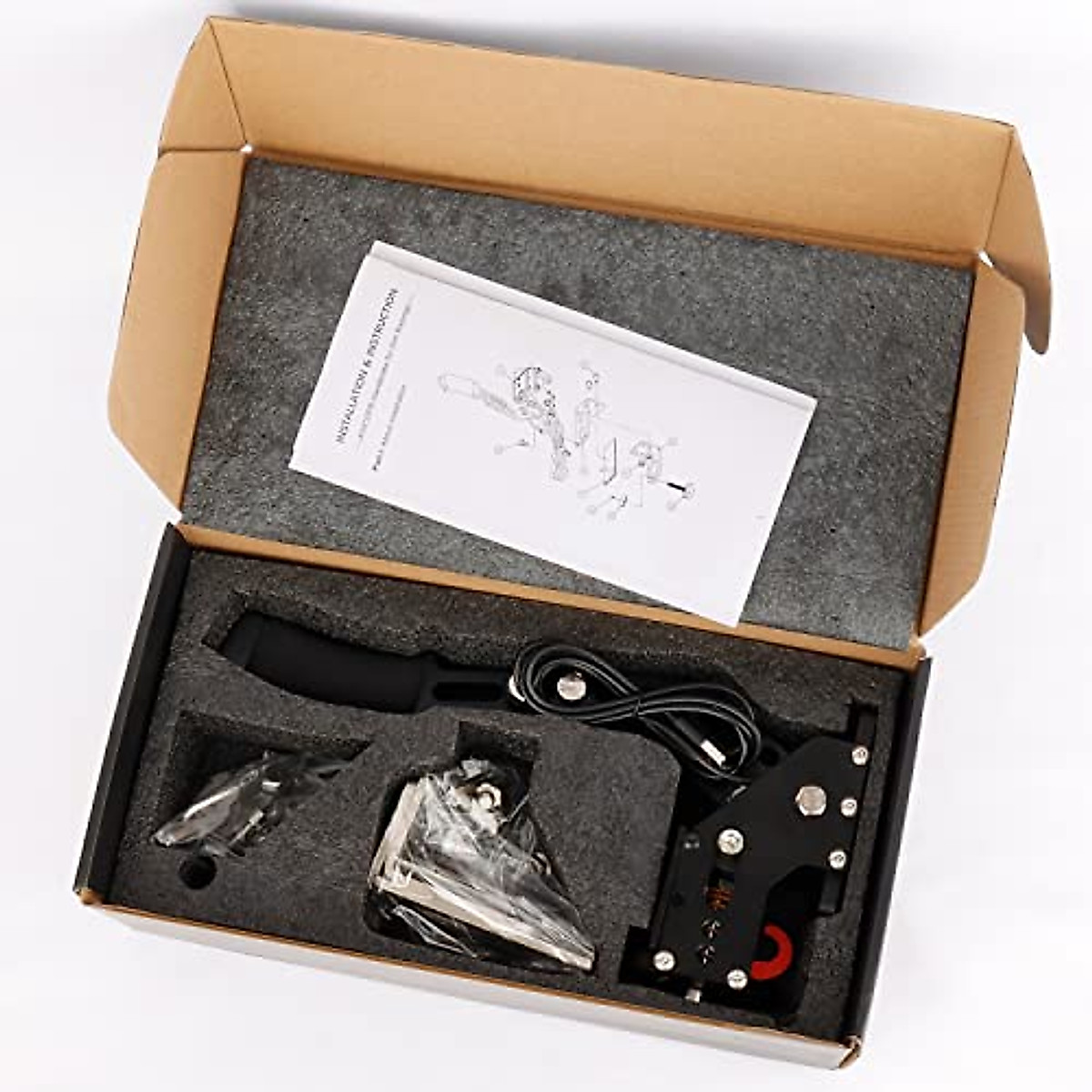 AIVCOPB USB Handbrake,64 bit USB Brake for Sim Racing Compatible with Logitech G25 G27 G29 G920 G923 Thrustmaster T500 T300,Black Aluminium Body with Clamp