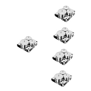 NIYANGLE 5 Sets Nail Dappen Dish Nail Holder Guasha Tool Metal Tray Nail Tool Kit Uñas Acrilicas Nail Art Use Cup Nail Art Cleaning Tool Nail Liquid Holder Nail Brush Nail Polish Bracket