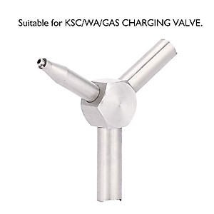 Jadeshay Element Valve Key, Airsoft KSC WA Gas Magazine Charging Valve Removal Tool, Stainless Steel, Smooth Handling, Universal Compatibility & Easy Maintenance