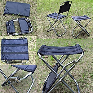 CHENGHUIXIN Outdoor Folding Chair Aluminum Alloy Fishing Camping Chair BBQ Stool Folding Stool Portable Picnic Travel Chair