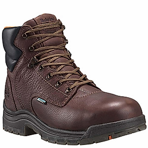 Timberland PRO Men's 26078 Titan 6" Waterproof Safety-Toe Work Boot Industrial, Brown, 12