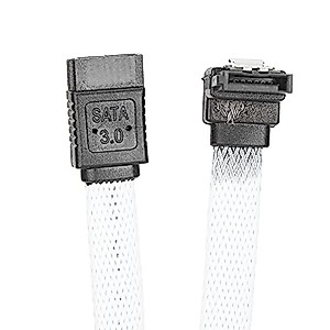 Cables SSD, Cable Elbow 500MB/S Solid State Drive Dual‑Channel SAS Replacement for 3.0 6Gbps for Solid‑State Disk for SPE(White (Elbow))