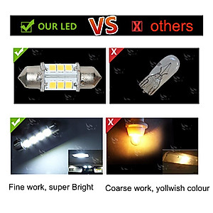 HONG 111 Marine LED Replacement Bulb Boat Light Bulbs Super Bright 12 Volt 31 mm Bulbs for Boat Navigation Lights Boat Anchor Light Deck Lights Bow Light Stern Lights 4PCS