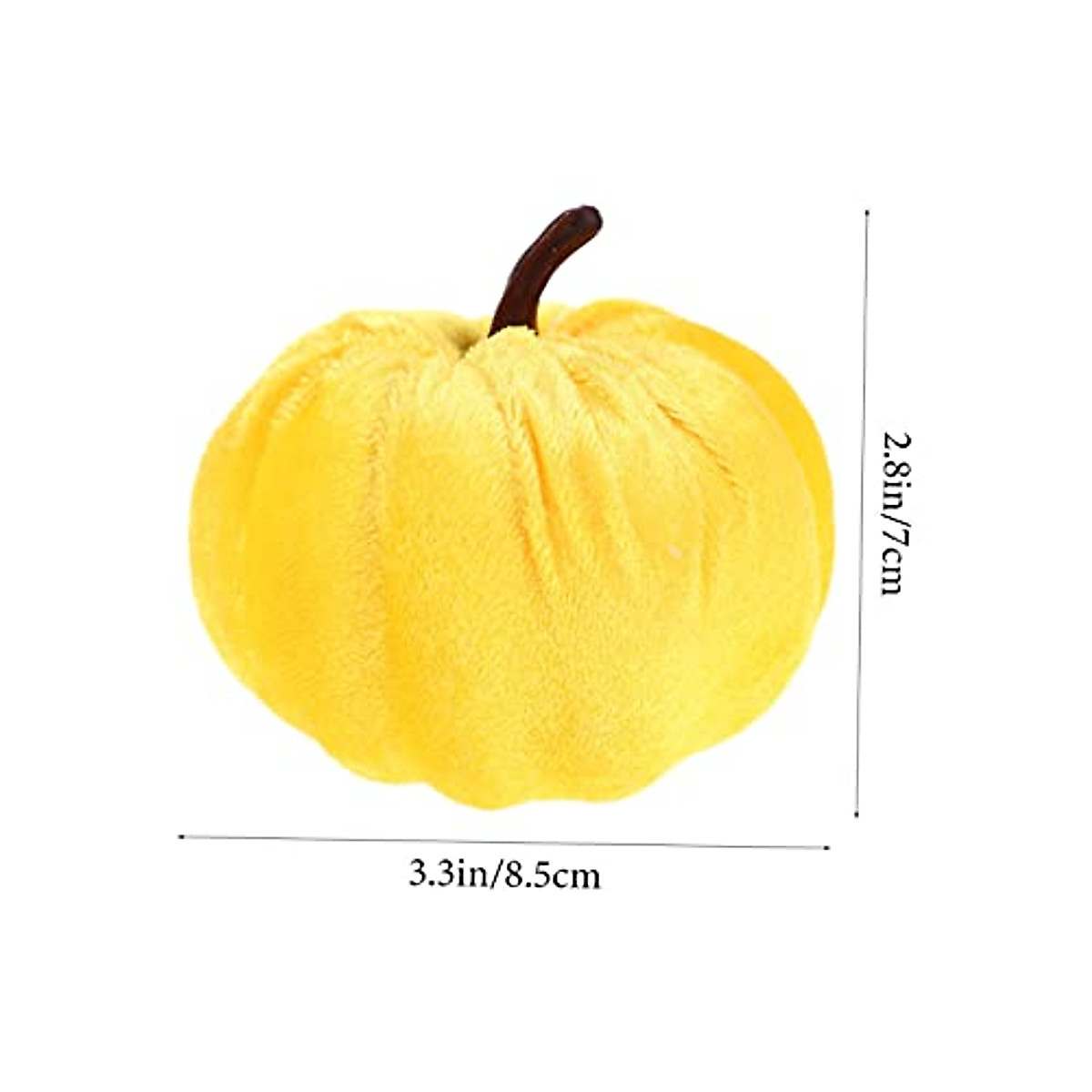 DECHOUS 24 Pcs Fabric Pumpkin Ornament Farmhouse Pumpkin Desktop Pumpkin Ornament Halloween Mini Pumpkins Decor for Home Fabric Pumpkins for Decorating Foam Dining Table Vegetable