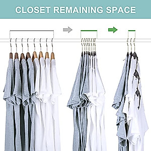 Velvet Clothes Hangers, ESEOE 50 Pack No Shoulder Bumps Suit Hangers with Swivel Hook, Ultra Thin Space Saving, Wide for Coat, Sweaters, Jackets, Shirt, Pants, Dresses (Dark Grey with Gold Hook)