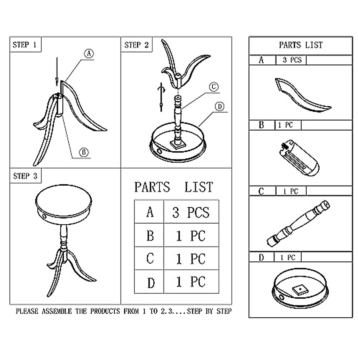 Frenchi Furniture Table, Mahogany