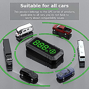 AWOLIMEI Heads Up Display for Cars G7, GPS Speedometer with Over-Speed Alarm Fatigue Driving Warning, USB Plug & Play, for All Cars