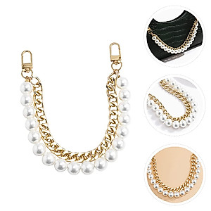 Generic Fashion Artificial Pearls Bag Chain Strap Handbag Purse Replacement Chains