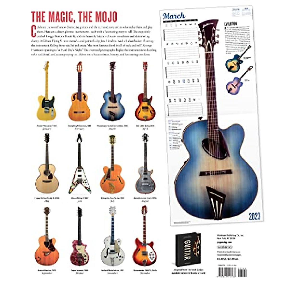 Guitars Wall Calendar 2023: A Year of Classic Images