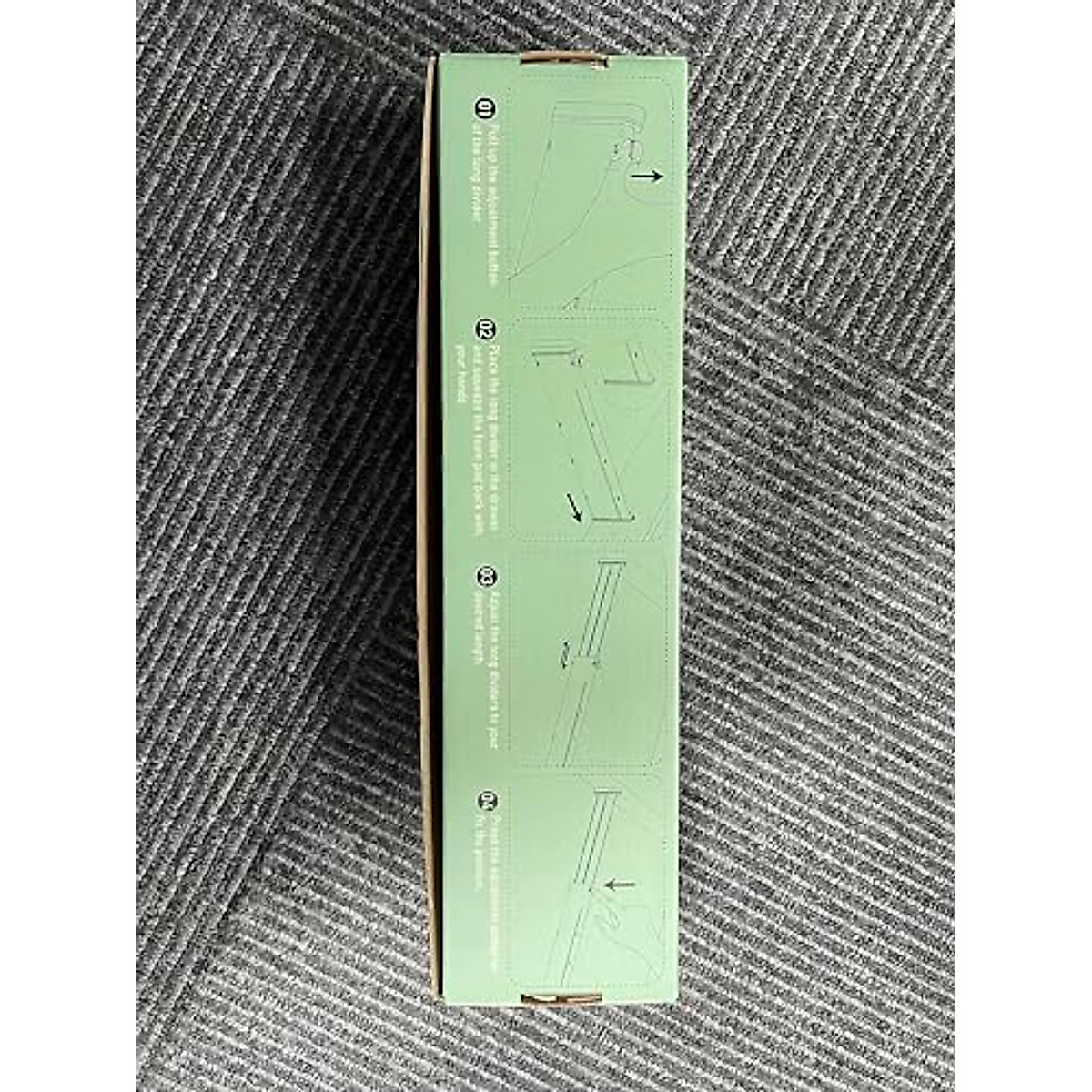 FUNIZE Expandable Drawer Dividers 4 Pack, 2.36" High, 12.6-22.8 Clear Drawer Organizers for Utensils, Clothes, Adjustable Kitchen Drawers Separators in Dresser, Bedroom, Bathroom, Office Storage