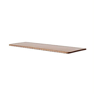 PIBM Stylish Simplicity Shelf Wall Mounted Floating Rack Shelves Solid Wood Bookshelf Smooth Wear Resistant Easy to Clean Bearing Strong Living Room,4 Sizes, Walnut Color , 90x17cm
