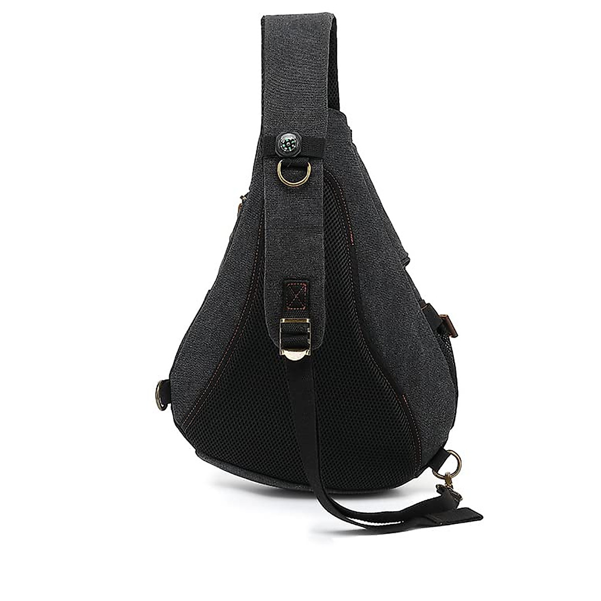 Canvas Sling Bag Crossbody Backpack Over Shoulder Daypack Casual Cross Chest Side Pack Outdoor Cycling Hiking Travel (Green)