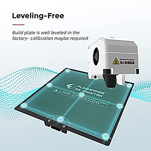 FLASHFORGE Adventurer 3 3D Printer Leveling-Free with Quick Removable Nozzle and Heating Bed, Built-in HD Camera, Wi-Fi Cloud Printing