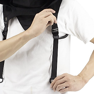 DigitiZerArt Hood Scarf of Punk Rogue, Neck Warmer Hooded Cape Hat with Adjustable Arms, for Halloween Cosplay and Outdoor (Drawstring)