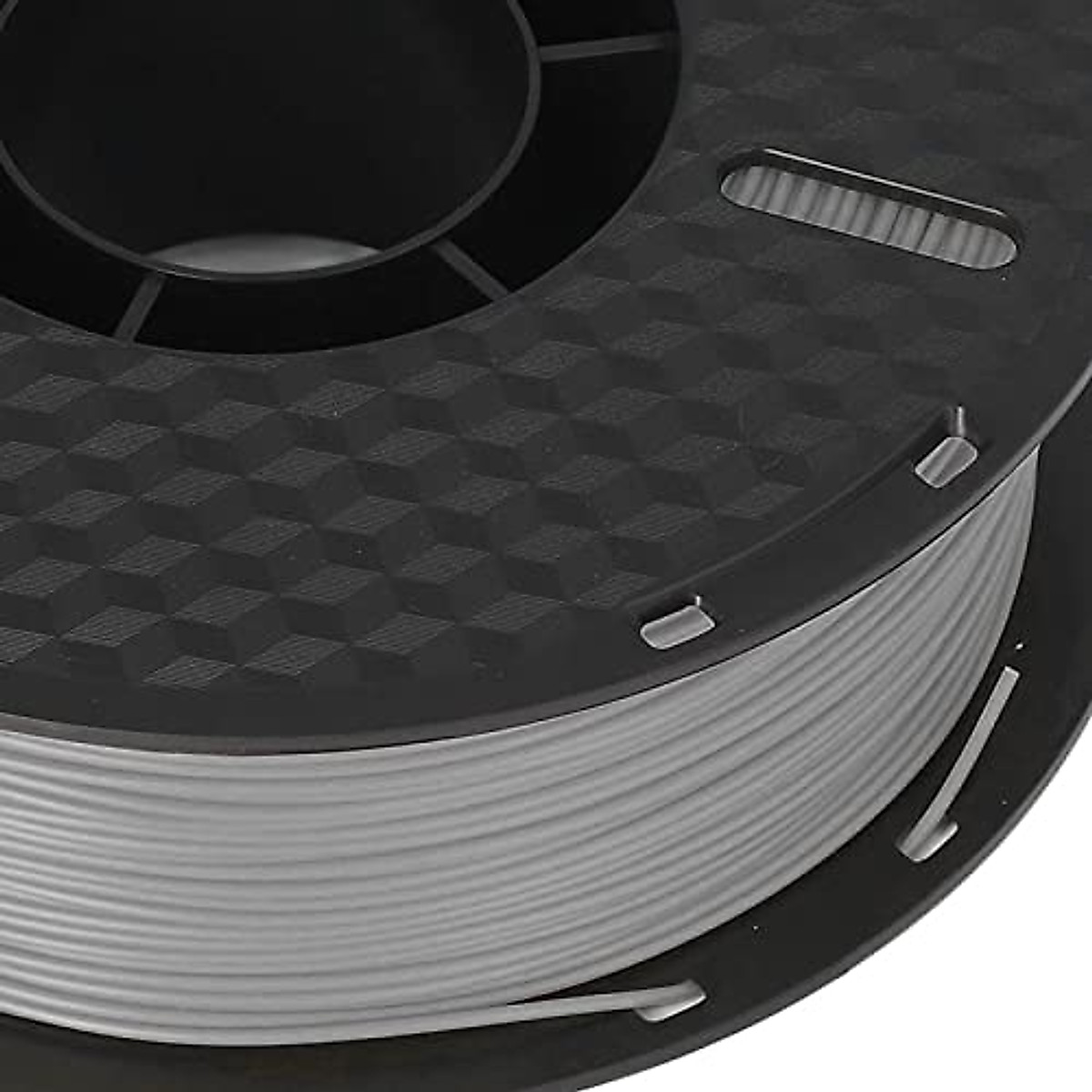 3D Printer Roll Filament, High Accuracy Consumables 1kg Spool 1.75mm PLA Print Filament for Industrial Devices(Silver)