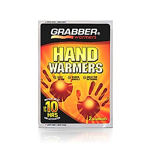 Grabber Hand Warmers - Long Lasting Safe Natural Odorless Air Activated Warmers - Up to 7 Hours of Heat - 10 Pairs,one color,HWPP10DISPLAYUSA