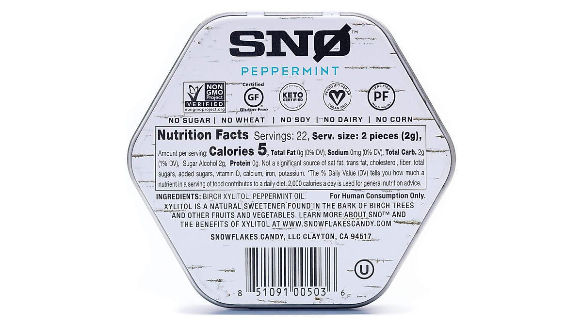 Mint Assortment Keto Xylitol Candy Chips - Sugar-Free & Vegan