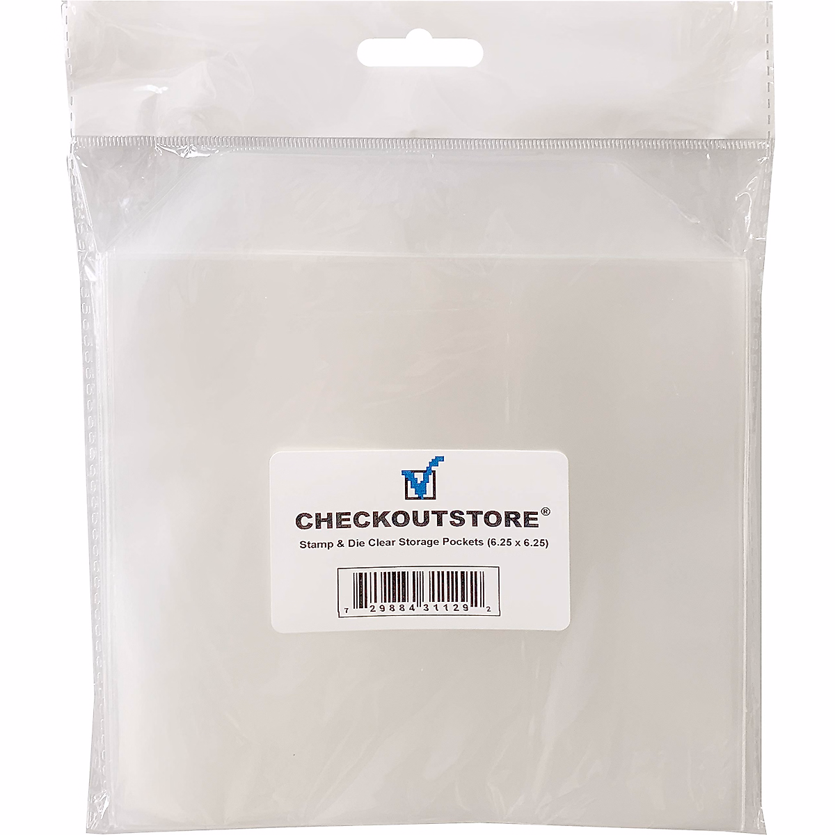 CheckOutStore 200 Stamp & Die & Stencil Clear Storage Pockets (6 1/4 x 6 1/4)
