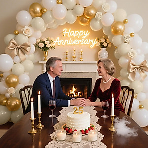 White Sand Gold Balloons Garland Arch Kit,159PCS White Nude Balloons with Metallic Chrome Gold Latex Balloons for Boho Wedding Baby Bridal Shower Engagement Anniversary Birthday Decorations Backdrop