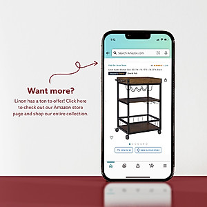 Linon Home Décor Kitchen Cart Red