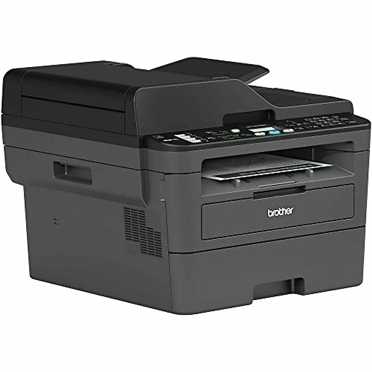 Brother MFC L26 Series All-in-One Laser Printer, Print, Copy, Scan, Fax - 26 ppm, 2400 x 600 dpi, 250 Sheets, Wireless, Mobile Printing, Auto 2-Sided Printing, with MTC Printer Cable