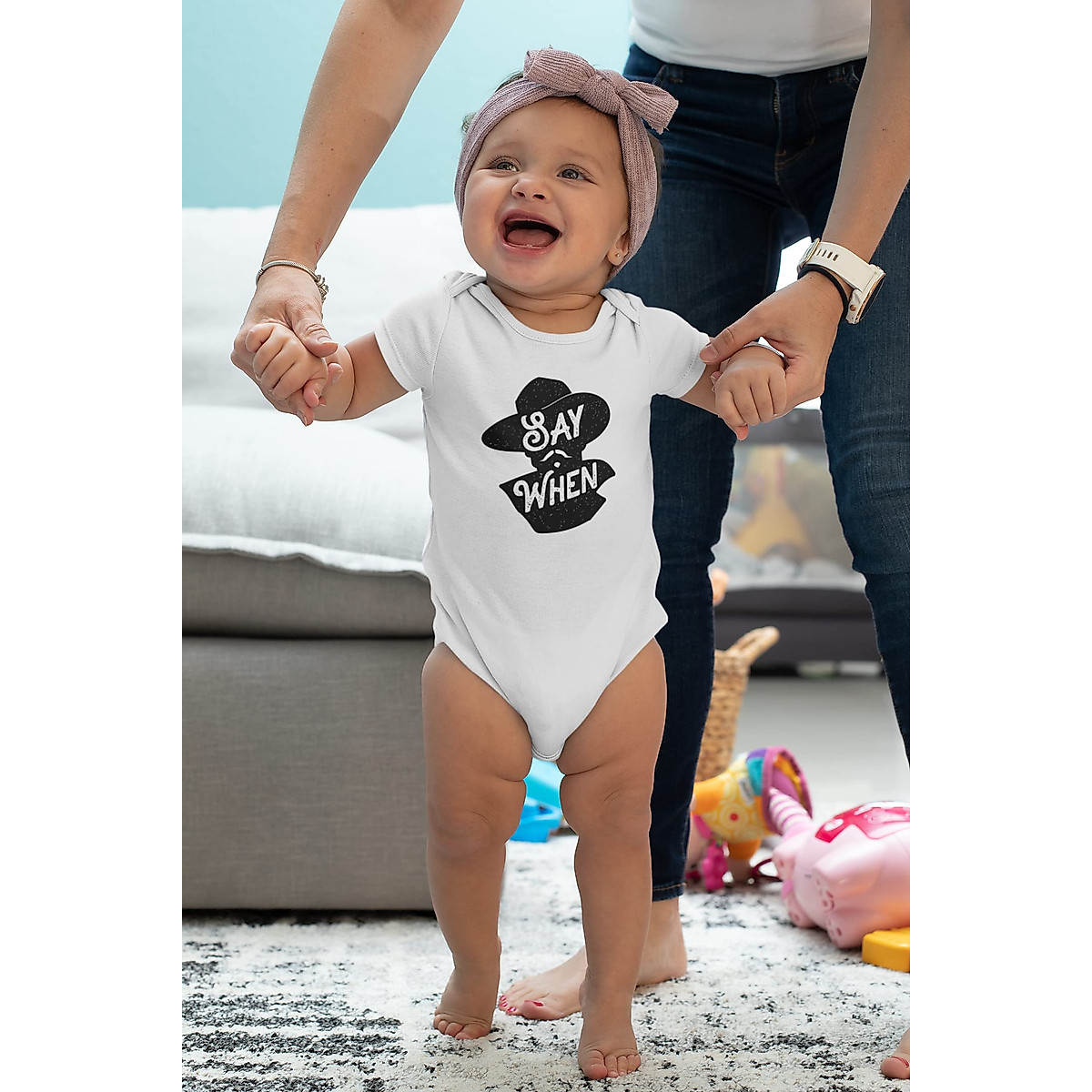 Say When Infant Bodysuit Doc Holliday Unisex Baby Girl Boy Clothes Outfits Black 6M