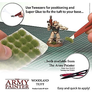 The Army Painter - Battlefield Tufts - Terrain Model Kit for Miniature Bases and Dioramas - Woodland Tuft - 77 Pcs 3, Sizes