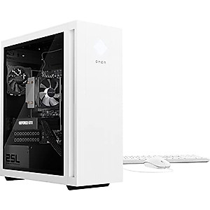 HP OMEN 25L Gaming & Entertainment Desktop PC (AMD Ryzen 5 5600G 6-Core, 32GB RAM, 2TB PCIe SSD + 6TB HDD (3.5), GeForce GTX 1660 Super, WiFi, Bluetooth, HDMI, Win 11 Home) Refurbished (Renewed)