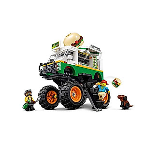 LEGO Creator 3in1 Monster Burger Truck 31104 Building Kit, Cool Buildable Toy for Kids (499 Pieces)