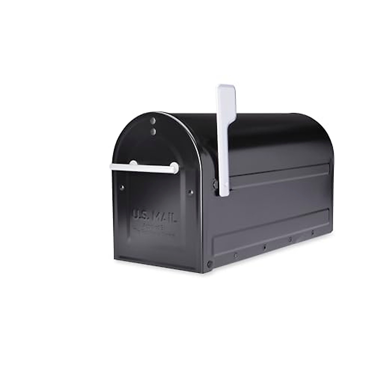 Architectural Mailboxes 7900-7B-SR-10 Boulder Postmount Mailbox, Large, Black