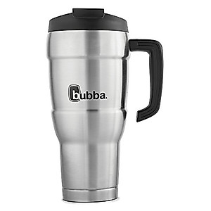 Bubba Hero XL Vacuum-Insulated Stainless Steel Travel Mug, Large Travel Mug with Leak-Proof Lid & Sturdy Handle, Keeps Drinks Cold up to 21 Hours or Hot up to 7 Hours, 30oz Stainless Steel