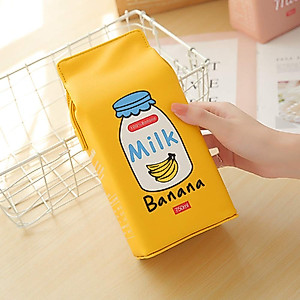 Lolita Pu Leather Shoulder Small Square Mobile Phone Bag Purse,Banana Milk