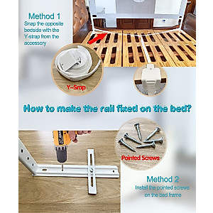 MBQMBSS 69" Bed Rail for Toddlers, Baby Bed Rail Guard for Full Size Bed, Twin Bed Safety Bedrail for Toddler Kids - Double Side Child Lock for Easy Lifting and Extra Y-Shape Strap for More Stablity