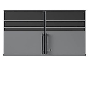 SystemBuild Evolution Shelby 2 Door Garage Wall Cabinet, Graphite