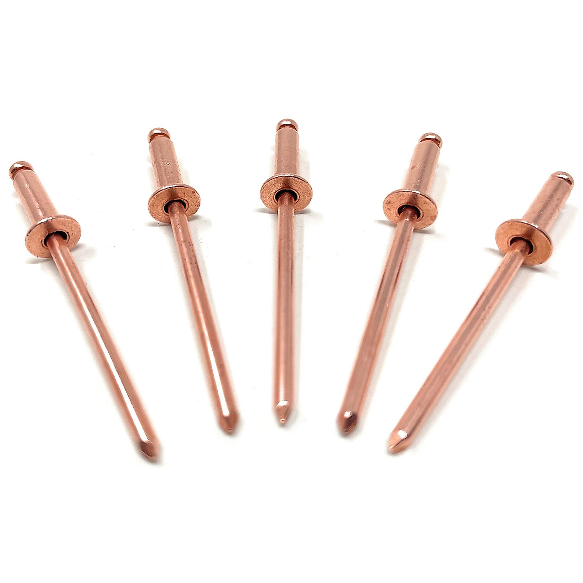 Metal Magery 100 Copper Pop Rivets 1/8 Diameter Copper Mandrel Blind Rivets Dome Head 4-4 (1/8"Diameter x 1/4" Grip Range) Qty 100