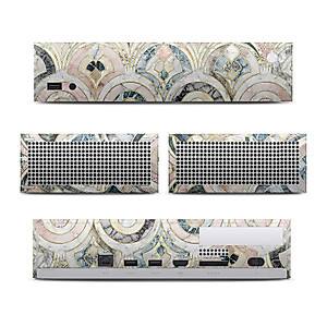 Head Case Designs Officially Licensed Micklyn Le Feuvre Art Deco Tiles In Soft Pastels Art Mix Vinyl Sticker Gaming Skin Decal Cover Compatible With Xbox Series S Console and Controller Bundle