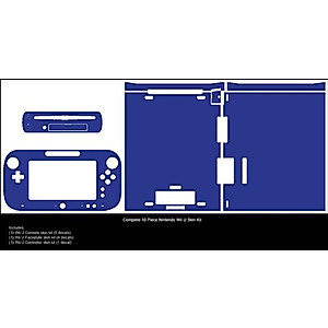 Carbon Fiber - Vinyl Decal Mod Skin Kit by System Skins - Compatible with Nintendo Wii U