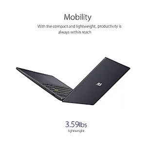 ASUS 2023 Newest Vivobook Laptop, 15.6” FHD Display, Intel Quad-Core Processor, 4GB RAM, 64GB eMMC + 256GB SD Card, Ultra Thin, Wi-Fi, Long Battery Life, Windows 11 Home in S Mode, Star Black