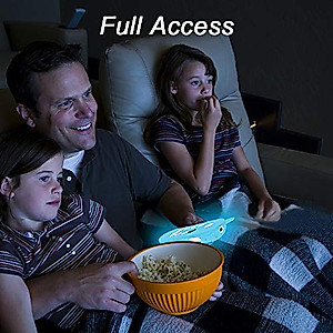 2Pack Silicone Protective Case Compatible for Google Chromecast Remote Control,Remote Case Holder Skin for Google 2020 Voice Remote,Shock Absorption Bumper Remote Back Cover -Glowpurple+Glowblue