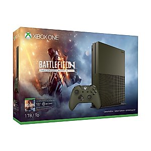 Microsoft Xbox One S 1TB Battlefield 1 Special Edition Console Bundle - Military Green