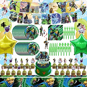 Legend Birthday Party Decorations, Legend Party Supplies Set Include Banner, Hanging Swirls, Tablecloth, Tableware, Balloons, Cake Toppers, Legend Party Favors