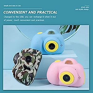 Generic Kid Camera Set Mini Digital Camera Child Sports Camera Toys Video Recorder Kid Birthday Gifts Photography Props for Boy Girl ( Pink )
