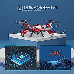 Holy Stone HS200 FPV Drone with Camera 720P HD Live Video for Adults and Kids RC Wifi Quadcopter with Voice App Control, Altitude Hold, 3D Flip, One Key Function, 2 Batteries, Easy to Fly for Beginners