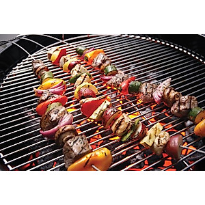 Fire Wire FWG904 Stainless Steel Flexible Grilling Skewer, Set of 2, 31-inches, Metallic